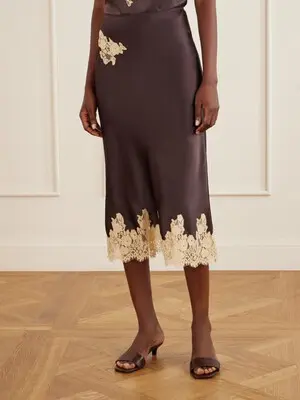 DÔEN Silk Midi Skirt