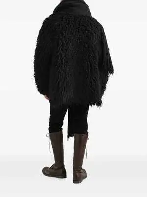 Dolce & Gabbana Fur-effect Knit Cardigan - Black