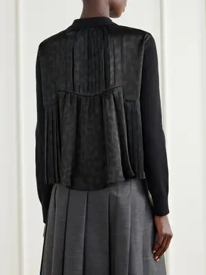 Sacai Cotton-blend Zip-up Cardigan