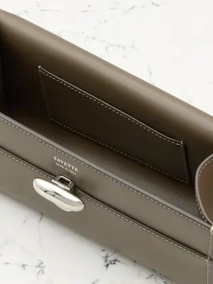 Savette Symmetry Pochette Leather Tote