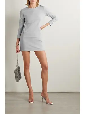 Norma Kamali Waist-tightening Mini Dress