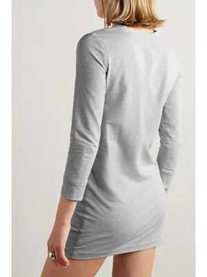 Norma Kamali Waist-tightening Mini Dress