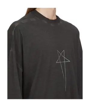 Rick Owens Pentagram-print Oversized T-shirt
