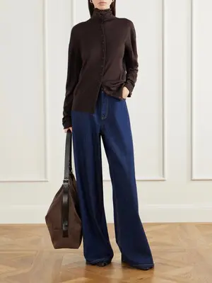 KALLMEYER Leona Wool And Silk-blend Cardigan