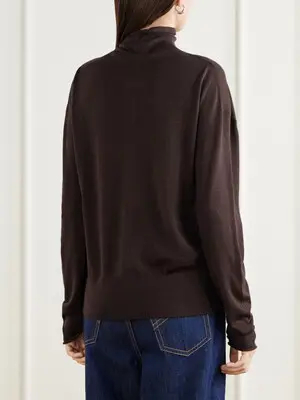 KALLMEYER Leona Wool And Silk-blend Cardigan