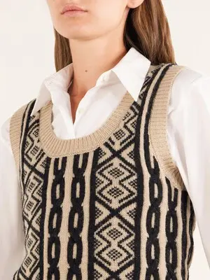 Dries Van Noten Knitted Wool Vest