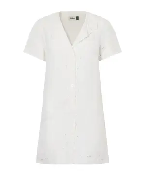 Rixo Broderie Anglaise Mini Dress - No