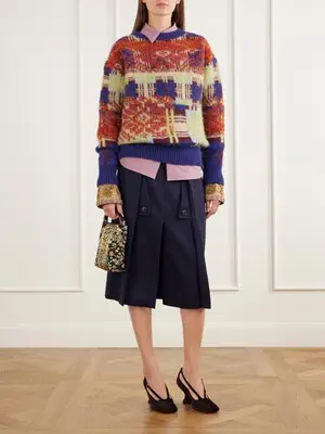 Dries Van Noten Merino And Wool-blend Sweater