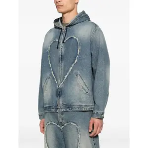 CARNE BOLLENTE Hooded Denim Jacket