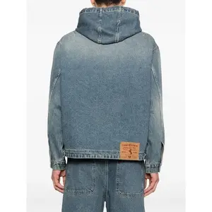 CARNE BOLLENTE Hooded Denim Jacket