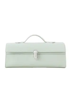 SAVETTE Slim Symmetry Leather Tote
