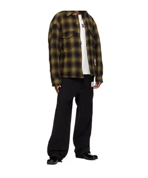 Mihara Yasuhiro Long-sleeved Plaid Padded Jacket