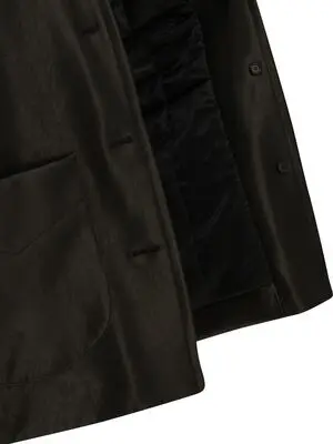 Khaite Shearling-trimmed Leather Jacket