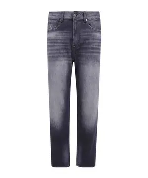 7 For All Mankind Easy Straight Faded Straight-leg Jeans - Anthracite