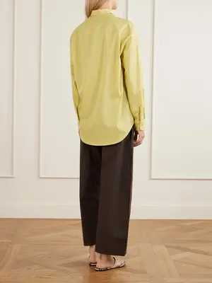 LESET Cotton And -blend Poplin Shirt