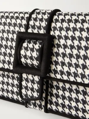 Manolo Blahnik Classic Houndstooth Clutch