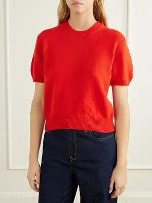 Daughter Woolen Knitted Short-sleeved Shirt