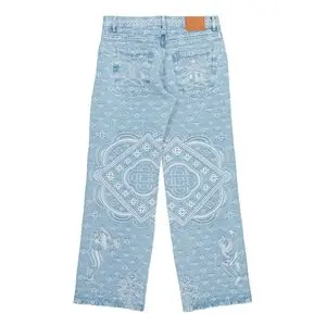 Casablanca Carpet Jacquard Baggy Denim Jeans