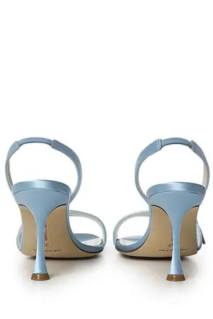 Manolo Blahnik Crystal Buckle Heeled Sandals - No