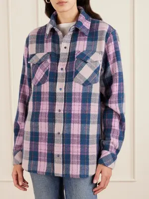 GOD'S TRUE CASHMERE Checked Cashmere Shirt