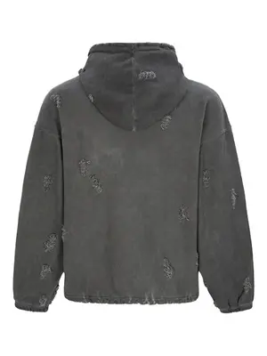 THUG CLUB Rock Distressed-details Hoodie