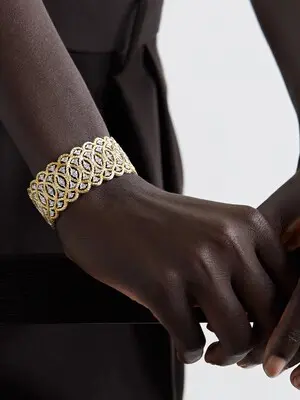 Buccellati 18-karat And White Gold Diamond Cuff