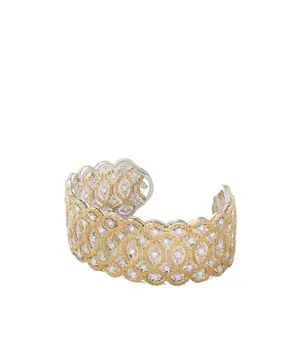 Buccellati 18-karat And White Gold Diamond Cuff - Yellow