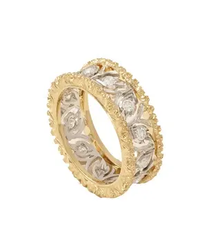 Buccellati 18-karat And White Gold Diamond Ring - No