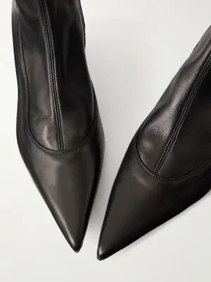 Khaite Leather Ankle Boots