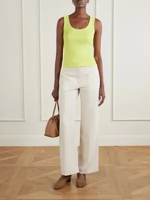 FLORE FLORE Cotton-jersey Tank Top