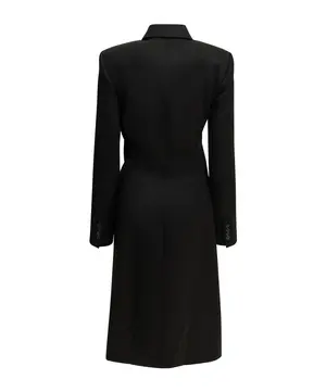 Khaite Double-breasted Wool Long Coat