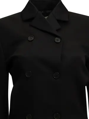 Khaite Double-breasted Wool Long Coat