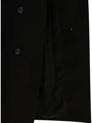 Khaite Double-breasted Wool Long Coat