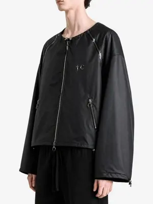 THUG CLUB Logo-detail Zip-up Jacket