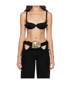 JEAN PAUL GAULTIER Leather Top - Black