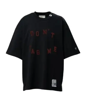 Mihara Yasuhiro Don't Tag Me. Flocky-print T-shirt - Black