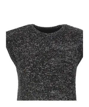 Emporio Armani Sequin-embellished Sleeveless Top