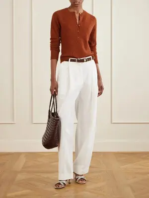 DÔEN Solid-color Cashmere Sweater