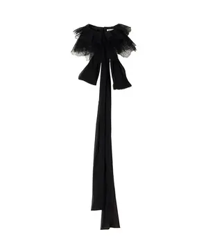 Khaite Lace Collar - Black