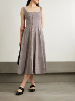 Staud Plaid Dress