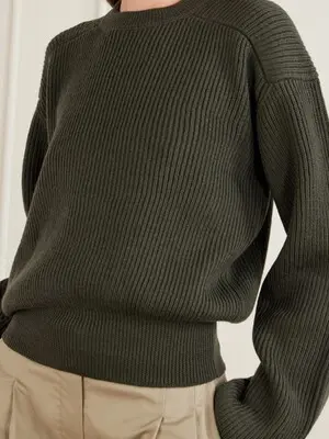 RIER Ribbed Virgin Wool Sweater