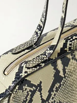 Khaite Snake-effect Leather Shoulder Bag