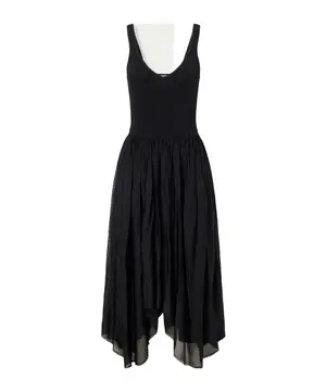 Maria Mcmanus Wave Ribbed-knit Midi Dress - No