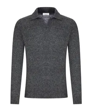ROBERTO COLLINA Polo-collar Knitted Sweater - No