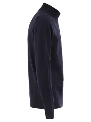 BOSS Pure Virgin Wool Half-zip Jumper