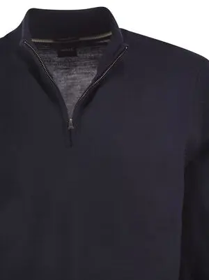 BOSS Pure Virgin Wool Half-zip Jumper