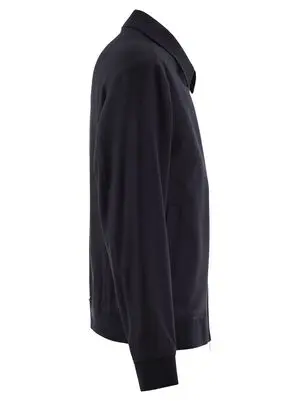 BOSS Virgin Wool Blend Jacket With Zip