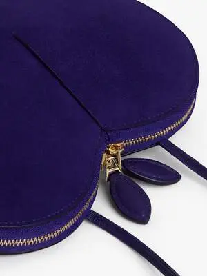 Alaïa Le Coeur Suede Crossbody Bag