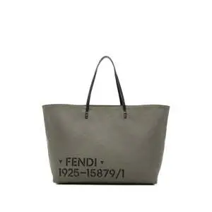 Fendi Grey Tote Bags - Gray