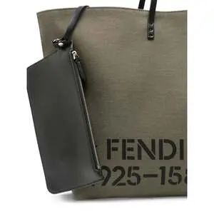 Fendi Grey Tote Bags